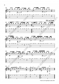 Fast Car Fingerstyle Guitar Tabs - Tracy Chapman | Dondee's Guitar