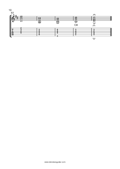 Oceans Fingerstyle Guitar Tabs - Hillsong UNITED | Dondee's Guitar